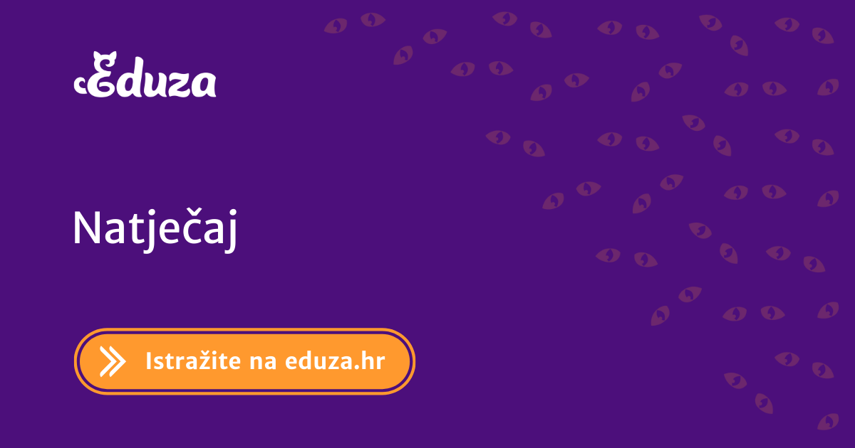 Edukacije, radionice, webinari i tečajevi za: Natječaj Edukacije, radionice, webinari i tečajevi za: Natječaj